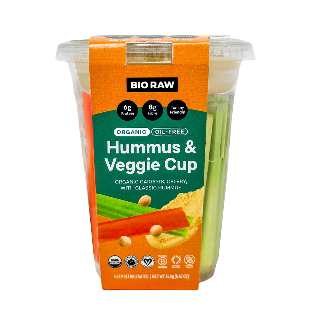 Hummus and Veggie Cup – BIO RAW